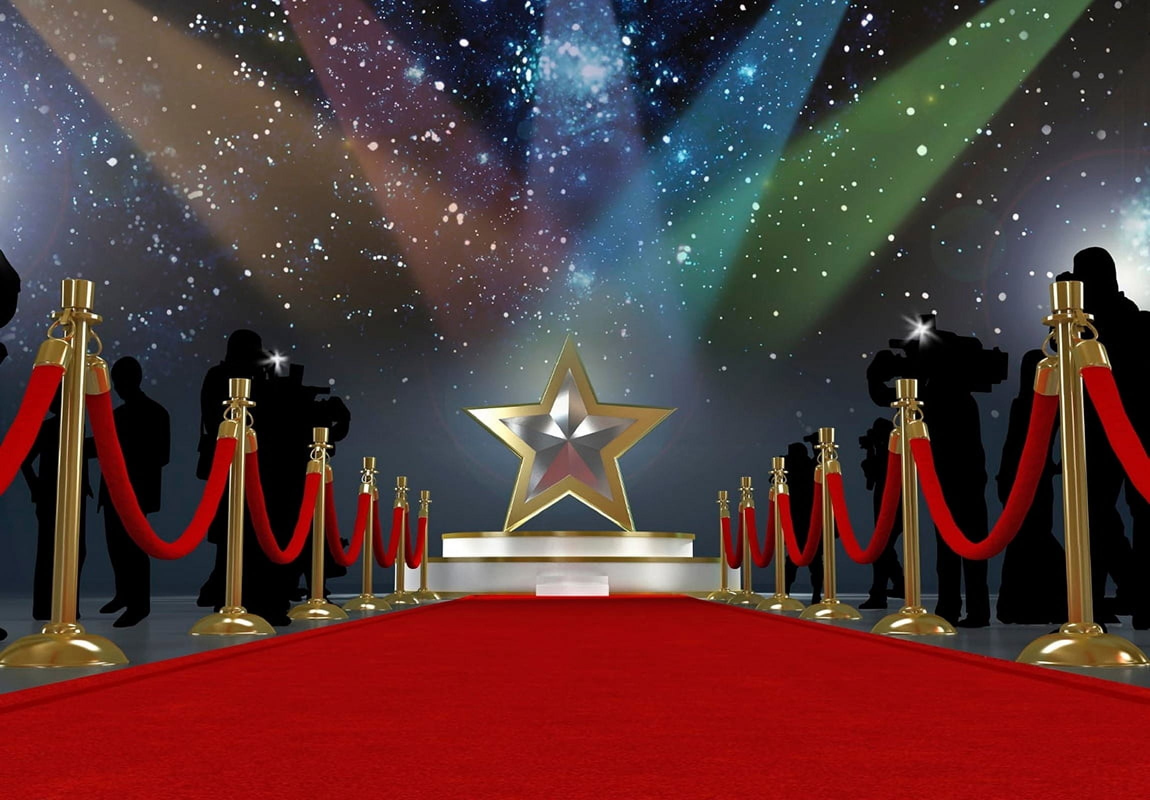 Red Carpet Backdrop Movie Night Stage Lighting Photography Background ...