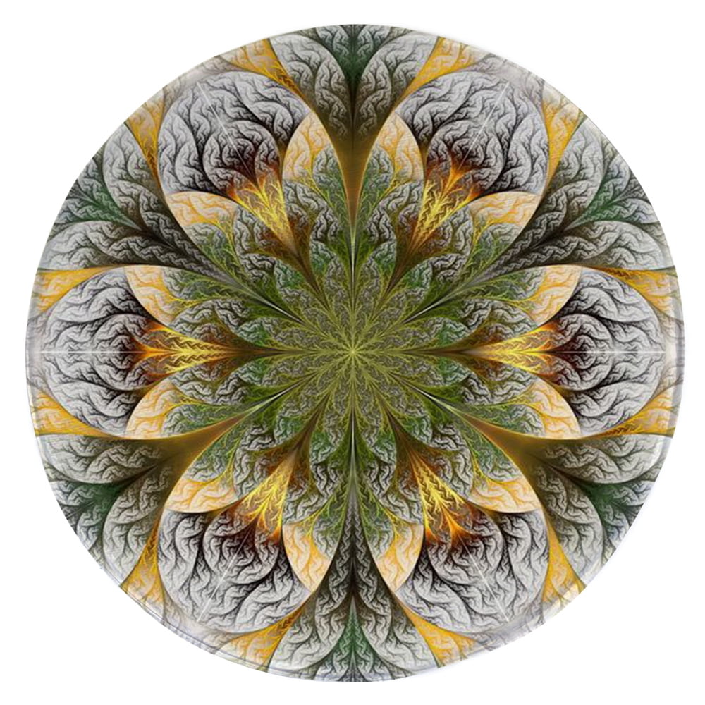 Red Carpet Ethnic Paisley Swirl Pattern 3D Printed Round Area Rug for ...