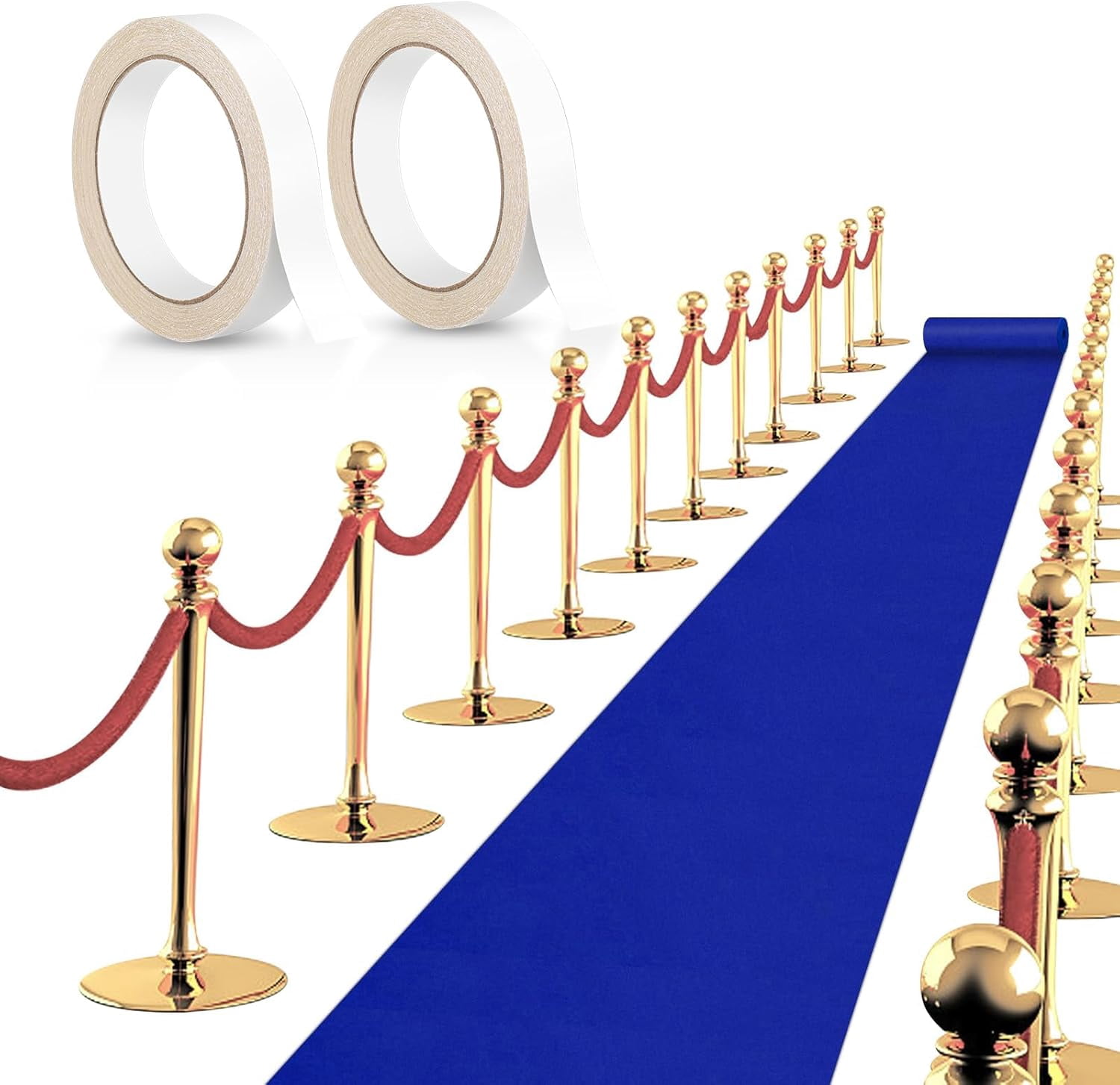 Red Carpet Runner for Party 130gsm Red Carpet Runner with 2 Piece ...