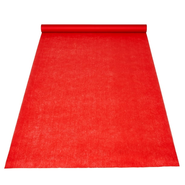 Red Carpet Runner for Party, 50 Ft Runway Aisle for Weddings, Banquets ...