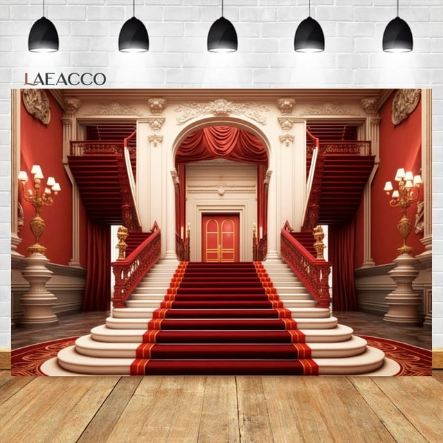 Red Carpet Stairs Backdrop Gorgeous Hall Steps Party Wedding Party ...