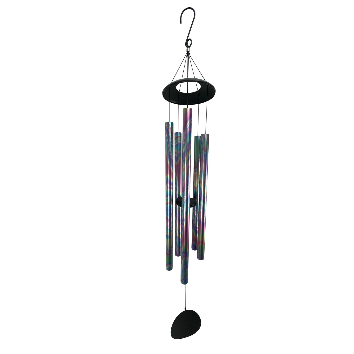 Red Carpet Studios 10328 56 in. Metal Iridescent Tuned Wind Chime with ...