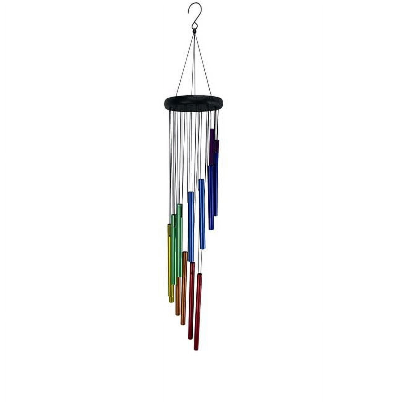 Red Carpet Studios 10333 30 in. Wood & Aluminum Spiral Wind Chime with ...