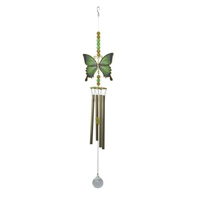Red Carpet Studios 10641 Butterfly Wind Chime, Green - Walmart.com
