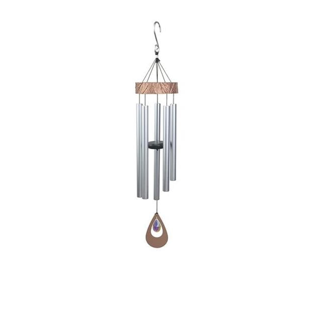 Red Carpet Studios 10699 31 in. Embossed Ring Wind Chime, Rose Gold ...