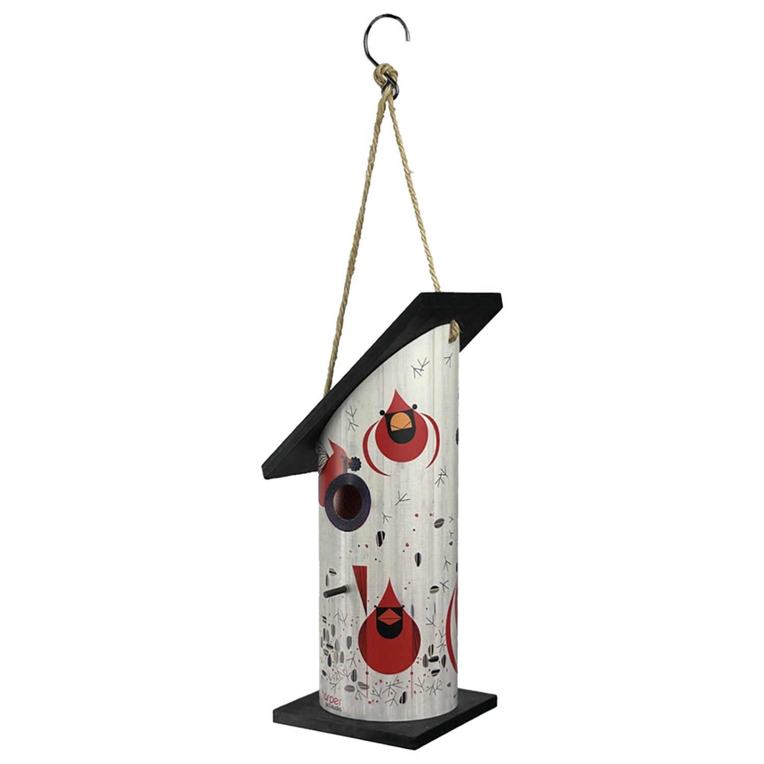 Red Carpet Studios Birdhouse Charley Harper Cardinals Wood LG - Walmart.com