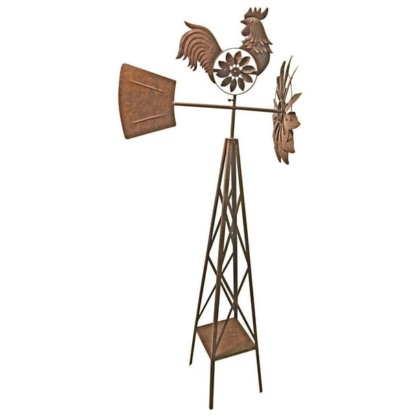 Red Carpet Studios Rustic Rooster Windmill - Walmart Business Supplies