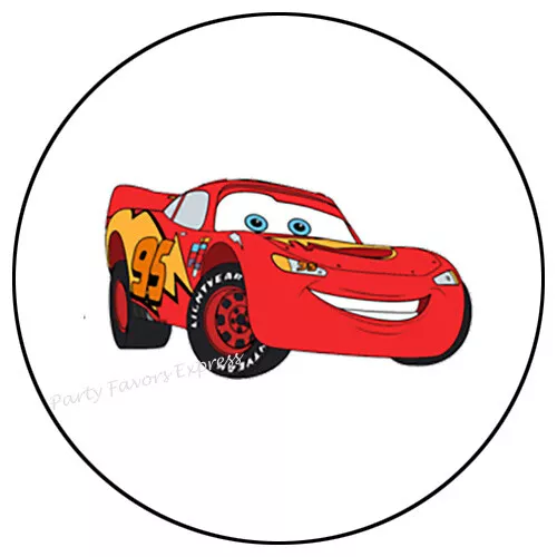 Red Cartoon Car Stickers Party Favors Phone Decal Water Bottle Stickers ...