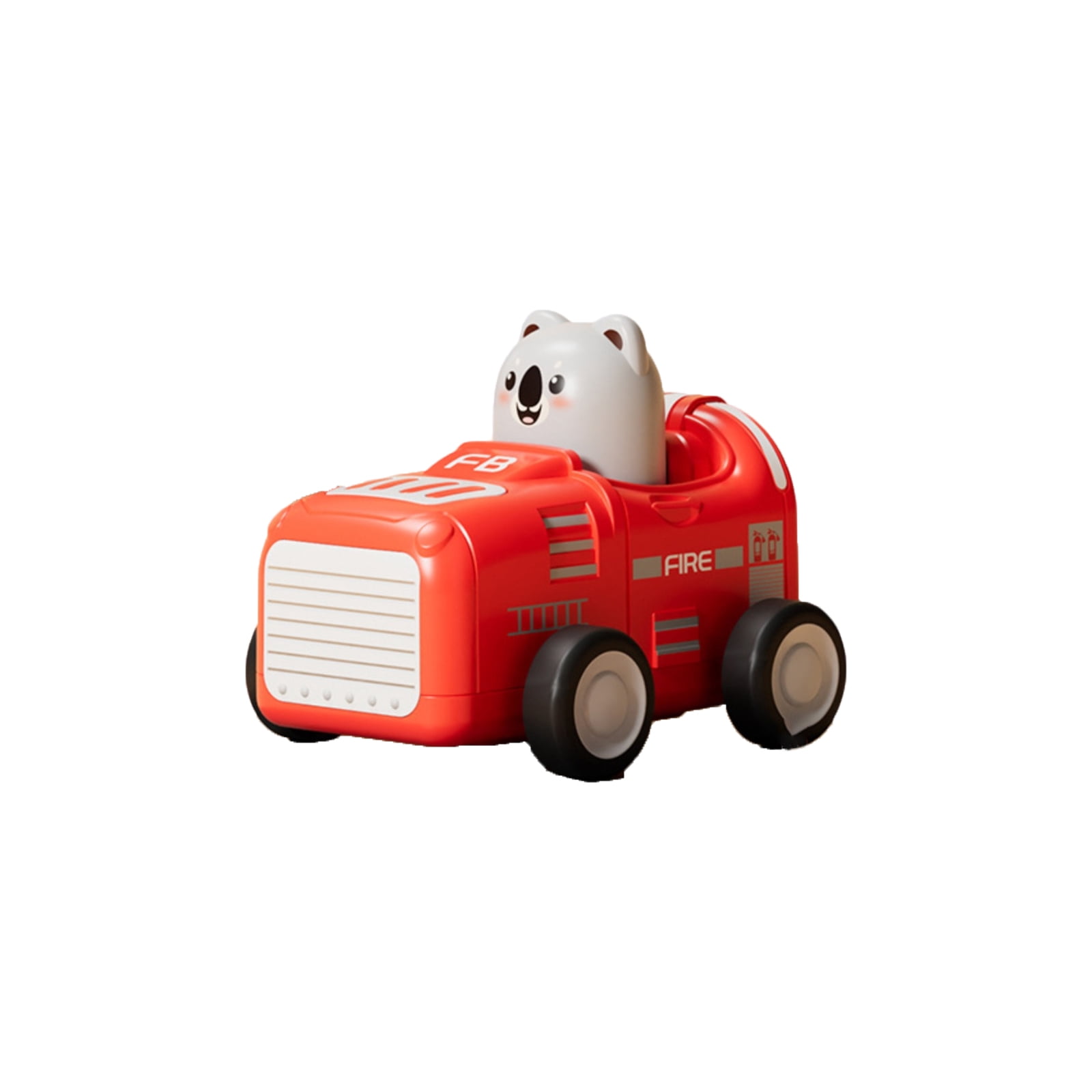 Red Cartoon Press-And-Go Animal Racing Car Sliding Toy - Featuring ...