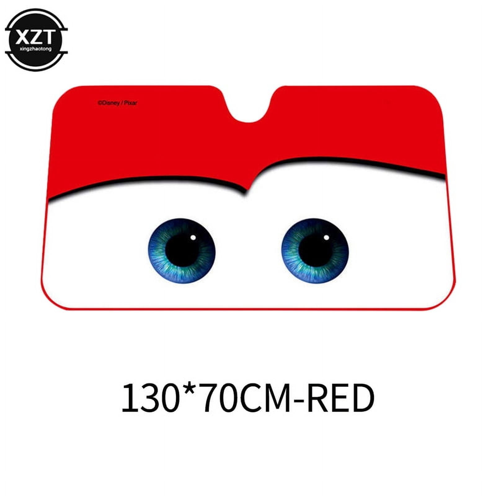 Red-Cartoon Window Foils 5 Colors Eye Pixar Heated Windshield Sunshade ...