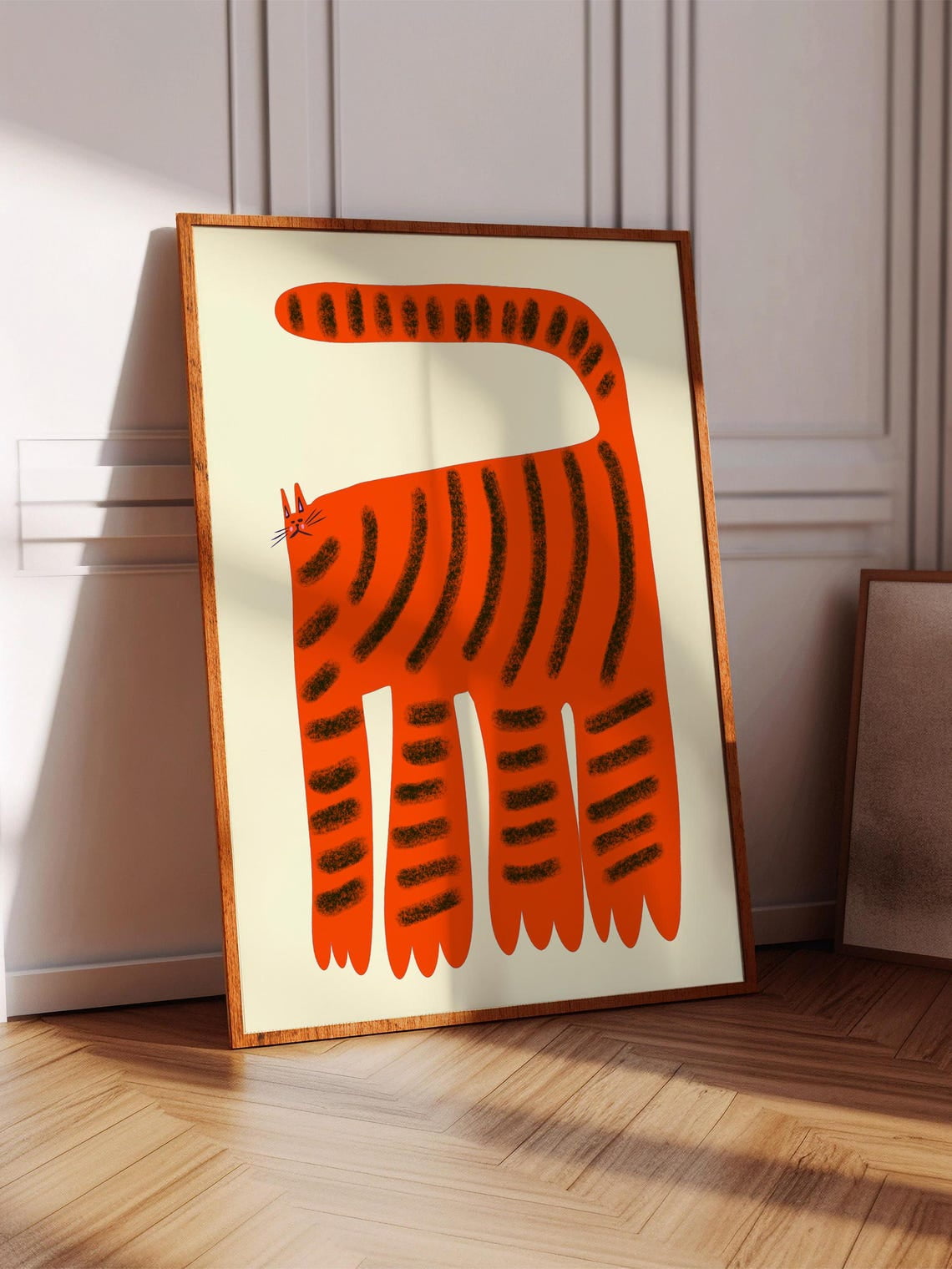 Red Cat Art Print, Home Decor, Wall Decoration, Gift For Her Kitchen ...