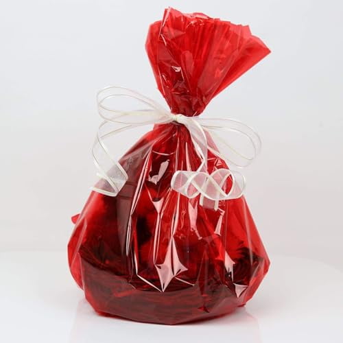 Red Cellophane Wrap 24'' x 100' Roll - Colored Cellophane Sheets for ...