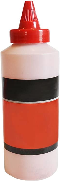 Red Chalk Line Powder 8oz Refill Bottle (EZ Fill Nozzle) - Walmart.com