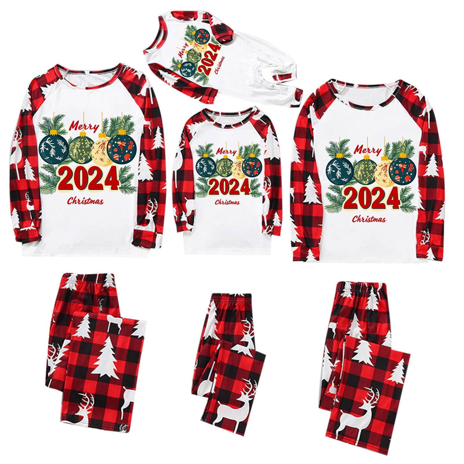 Red Checkered Shirt Matching Pajamas, Pajama-party Ready Matching ...