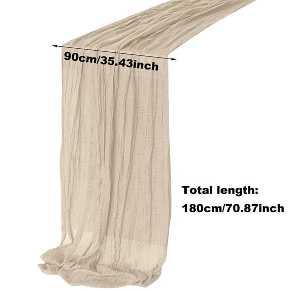 Red Cheesecloth Table Runner Wrinkled Fabric for Wedding Holiday ...