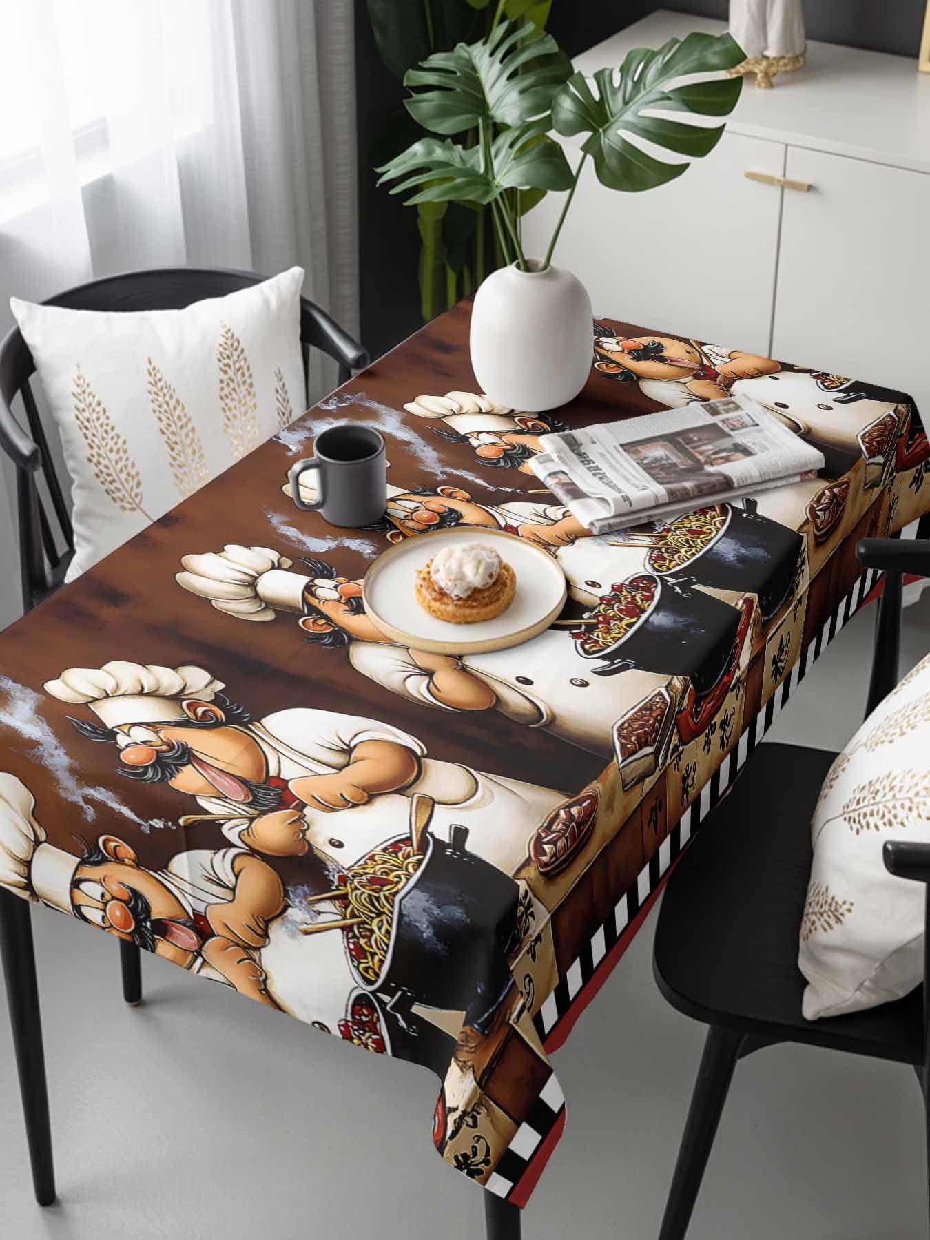 Red Chef Tablecloth Rectangle Table Cloth 60x120 ,Waterproof Outdoor ...