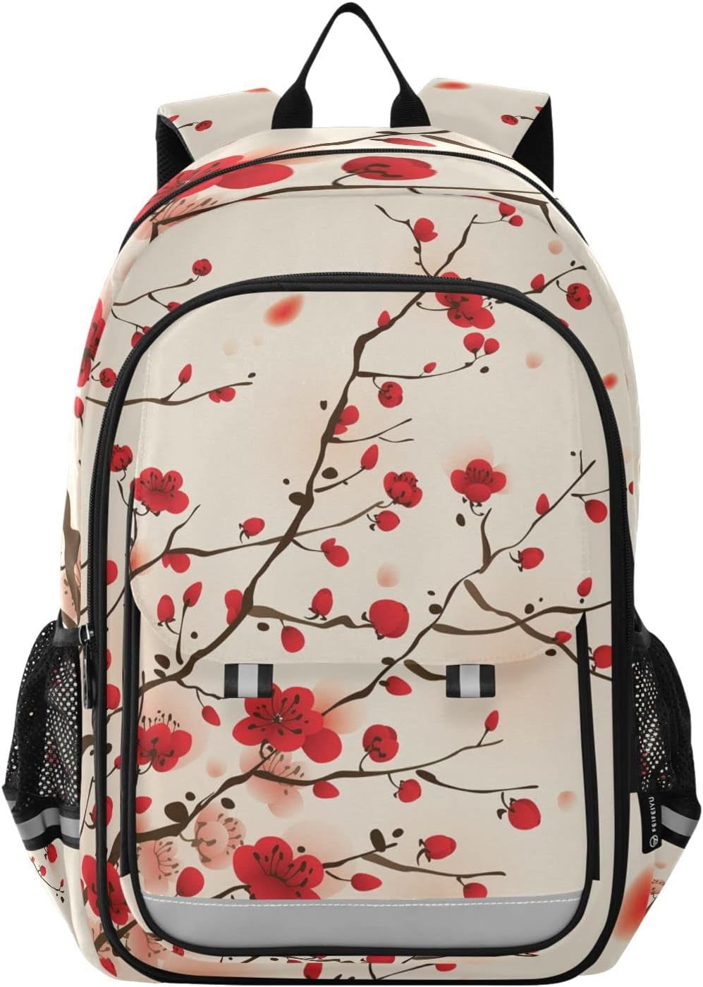 Red Cherry Blossom Flower Vintage Laptop Backpack Purse for Women Men ...