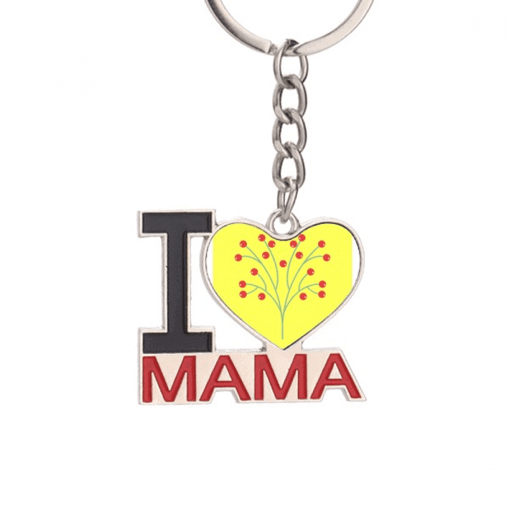 Red Cherry Fruit Trees Art Deco Fashion Keychain Metal Keyring Holder ...