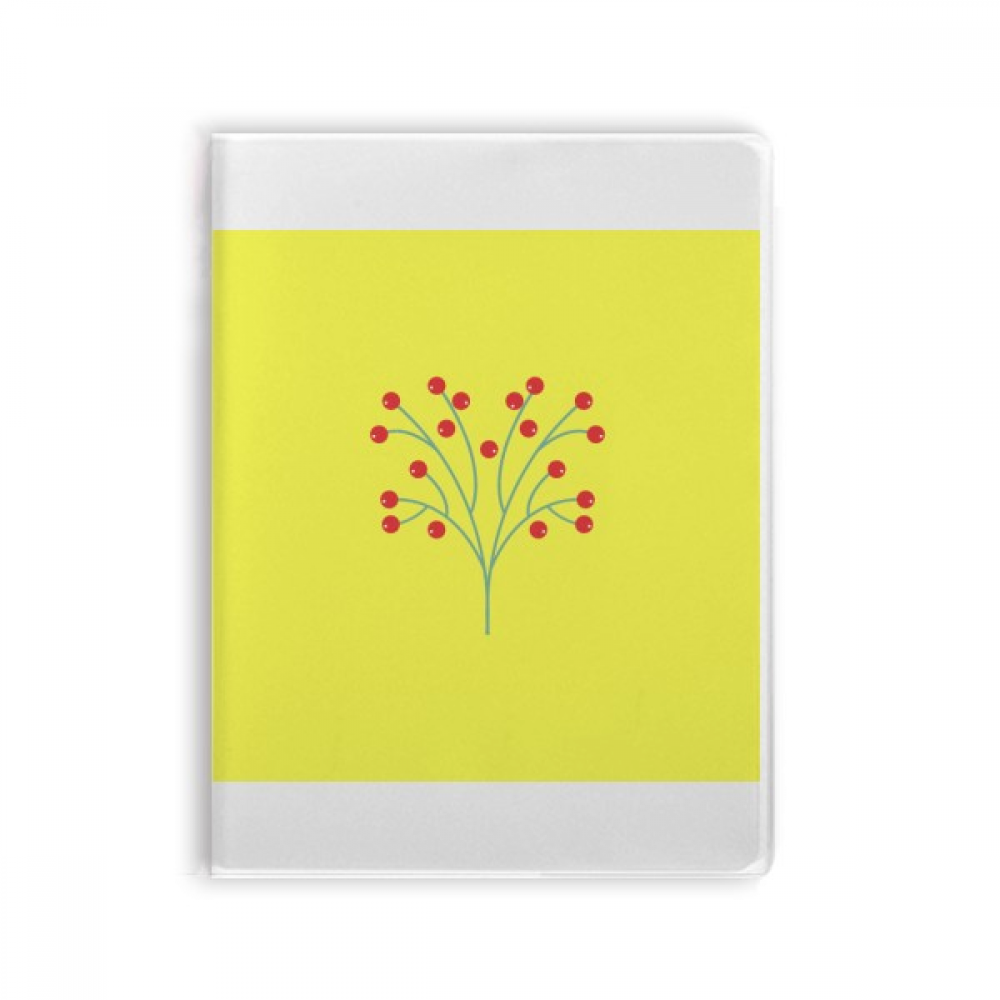 Red Cherry Fruit Trees Art Deco Fashion Notebook Gum Cover Diary Soft ...