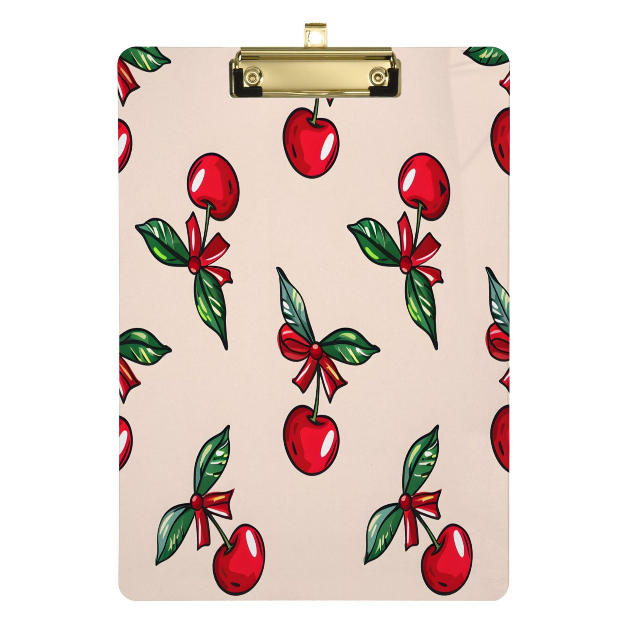 Red Cherry with Leaf Acrylic Clipboards A4 Standard Letter Size ...