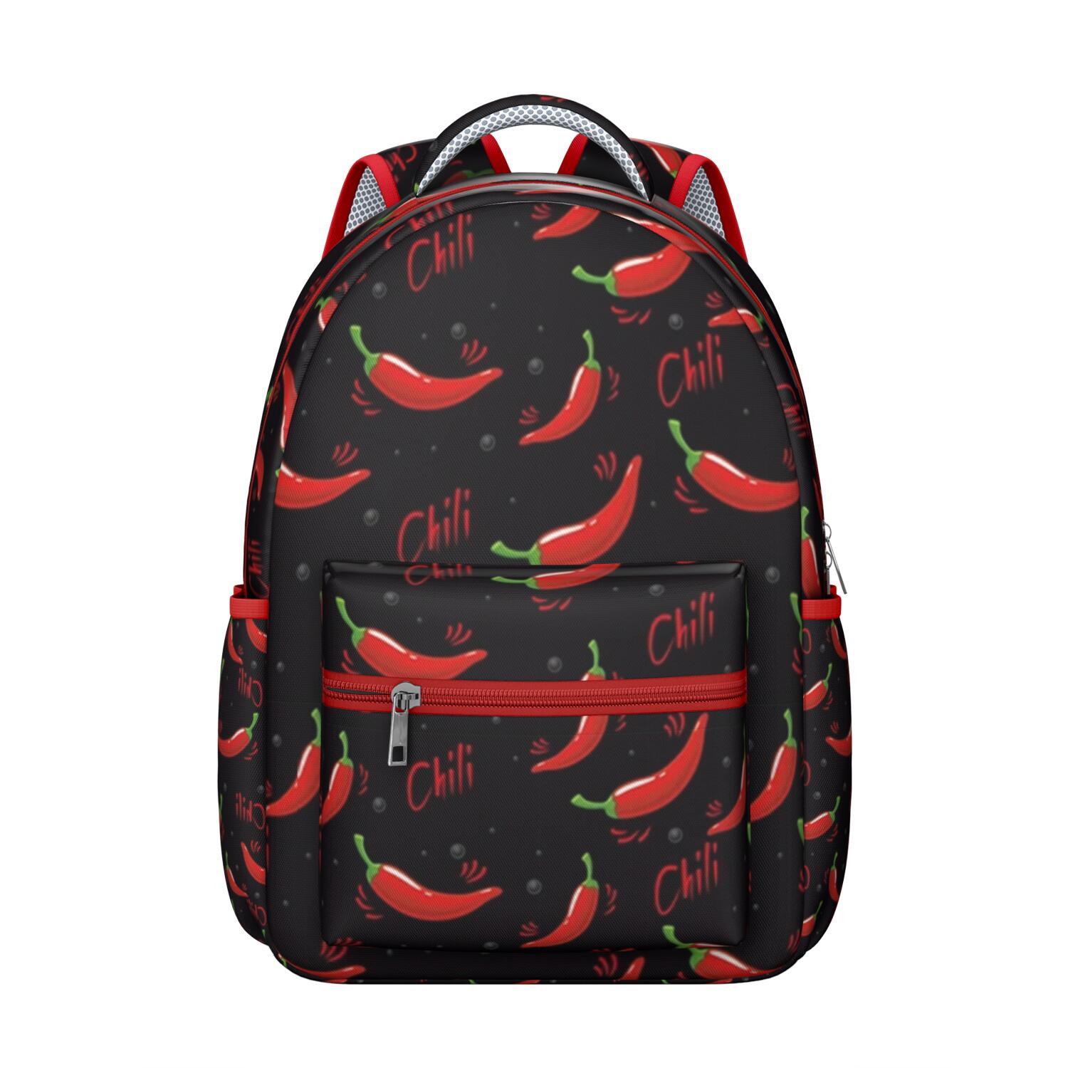 Red Chili Pepper Backpack - Stylish College Bag for School & Work ...