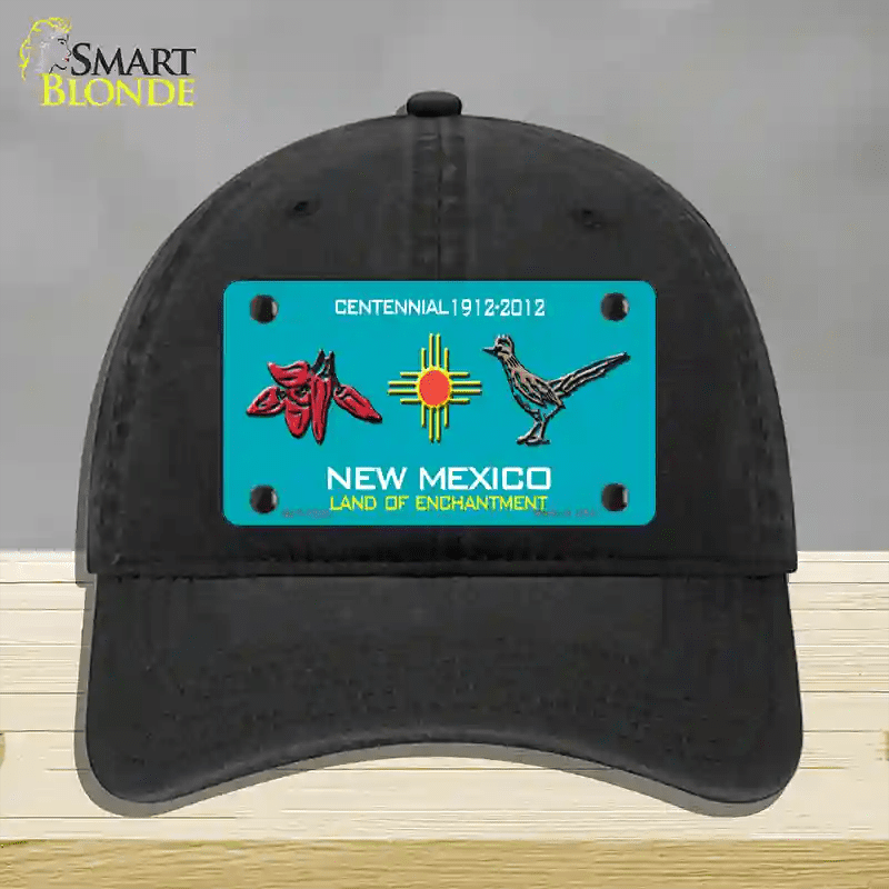 Red Chili & Road Runner New Mexico Teal Novelty License Plate Hat ...