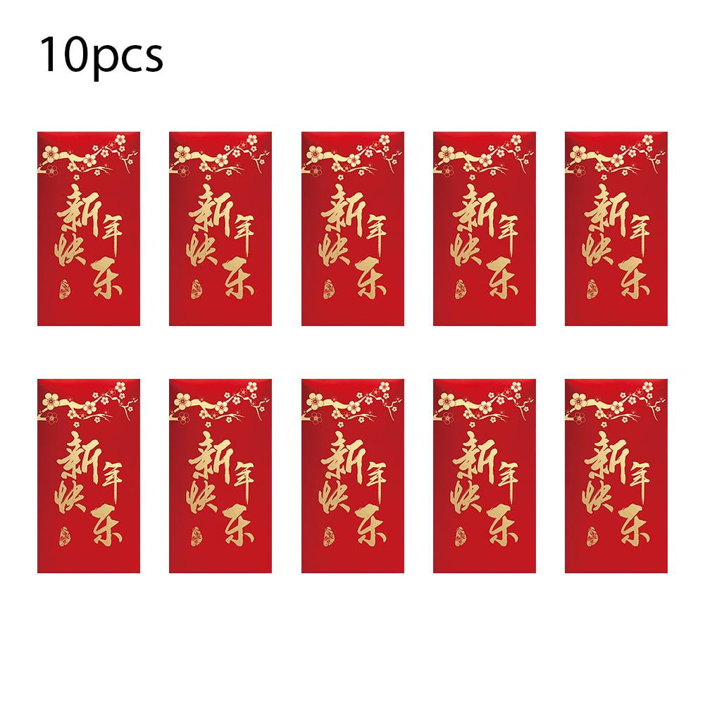Red Chinese New Year Envelope For Cash Gifts With Festive Design On ...