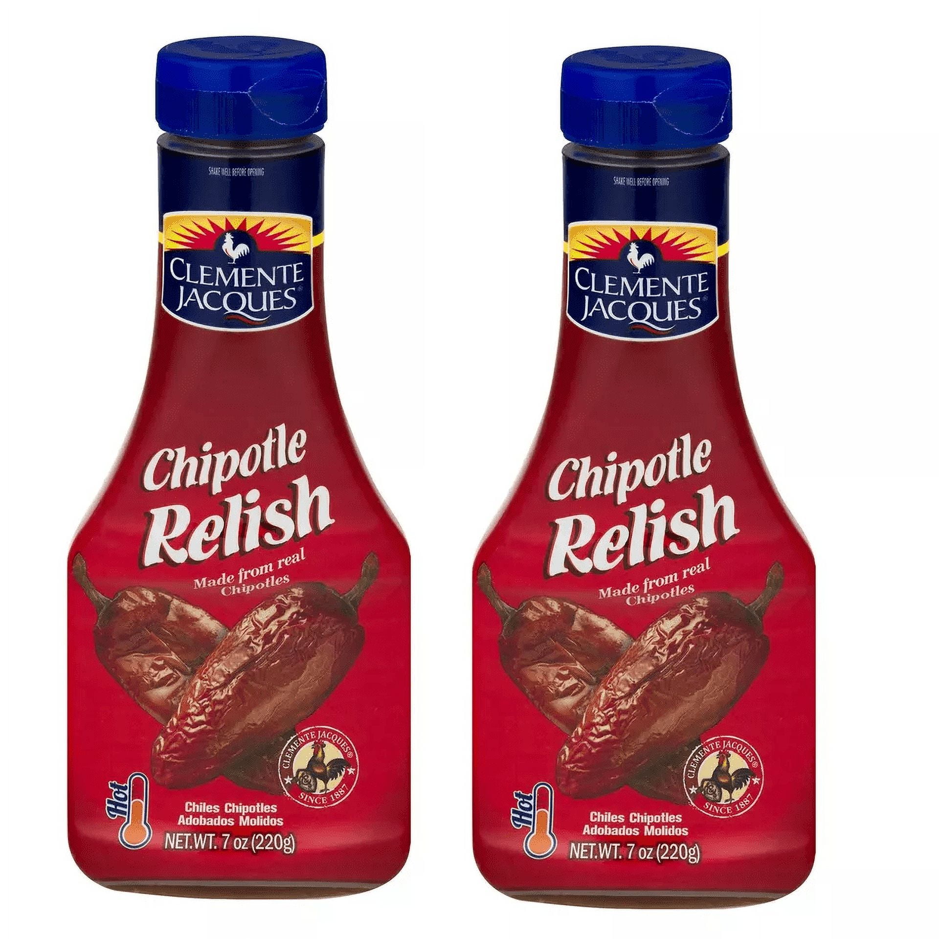 Red Chipotle Hot Relish Clemente Jacques Two (2) Bottles Net Wt. 7fl.oz. (220g) - Walmart.com