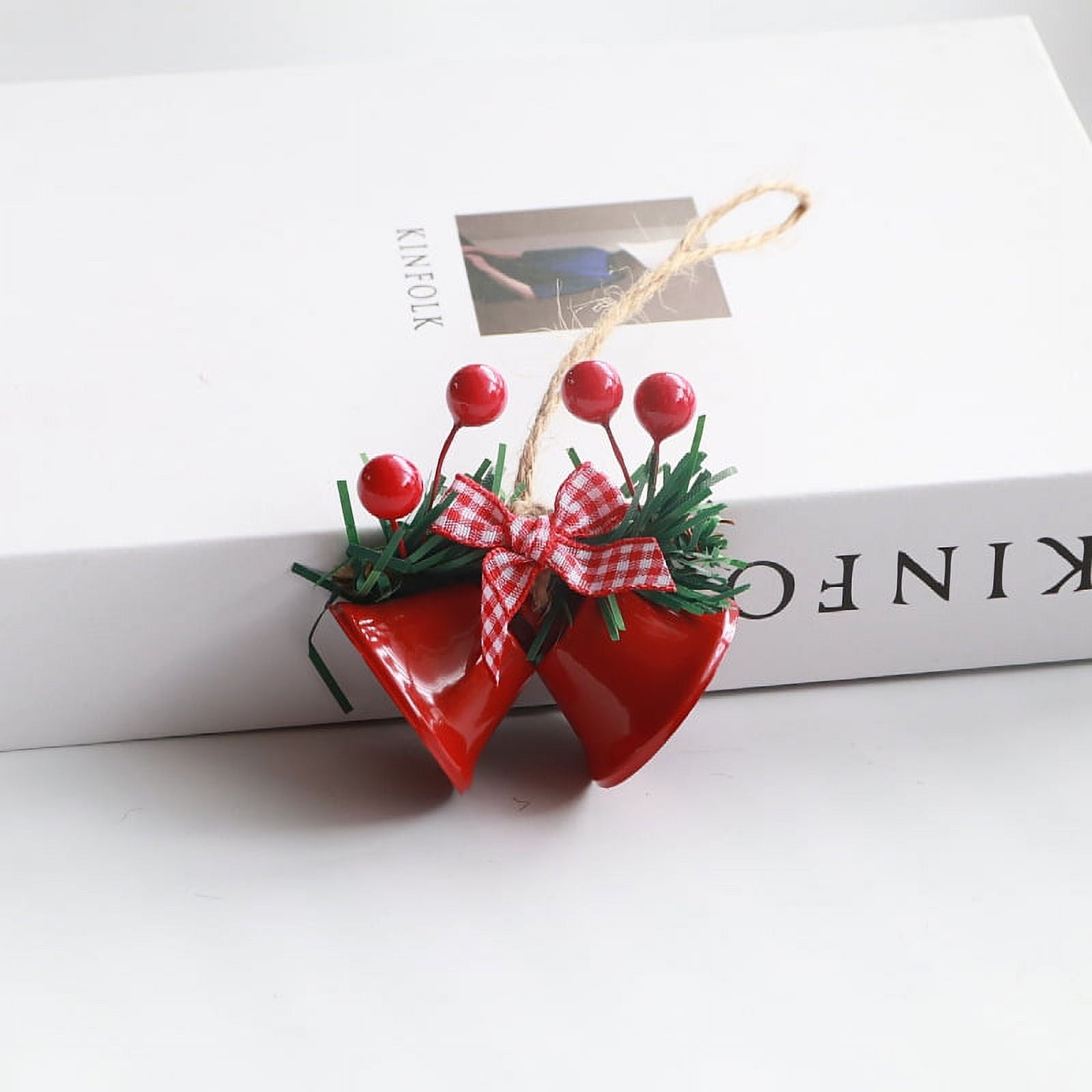 Red Christmas Bell Ornaments 1 Pack for Holiday Tree Decoration ...