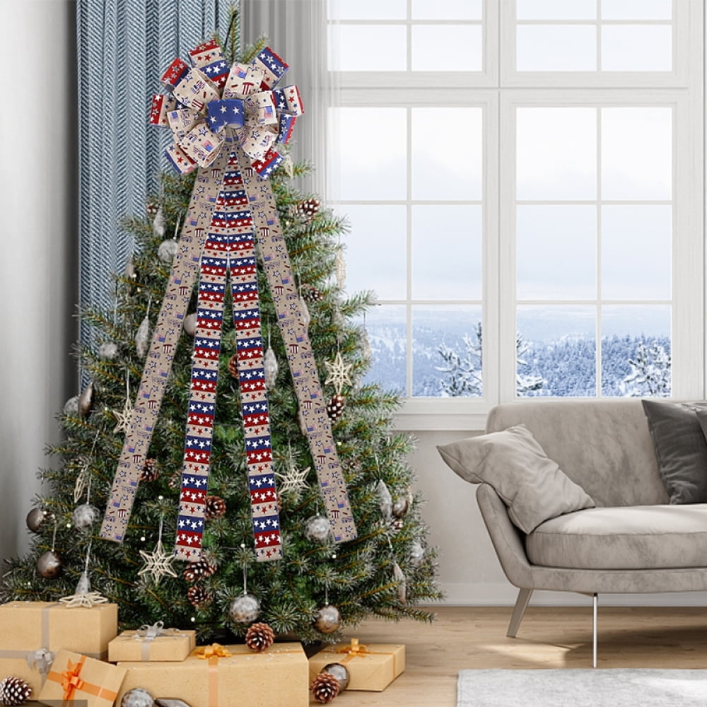 Red Christmas Bows Outdoor Decorations, 54"x13" Large Christmas Tree ...