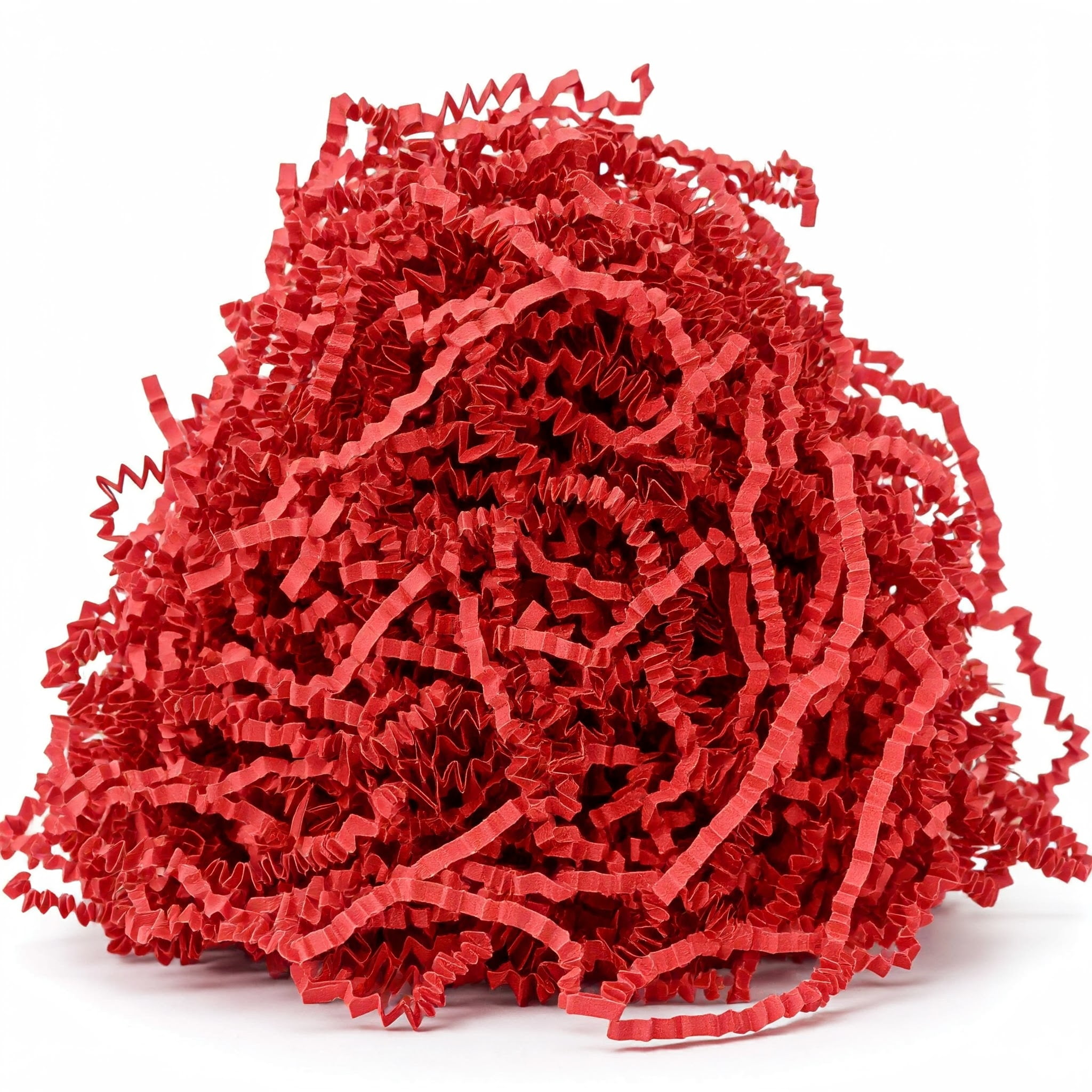 Red Christmas Crinkle Paper Filler, Festive Christmas Shredded Paper ...