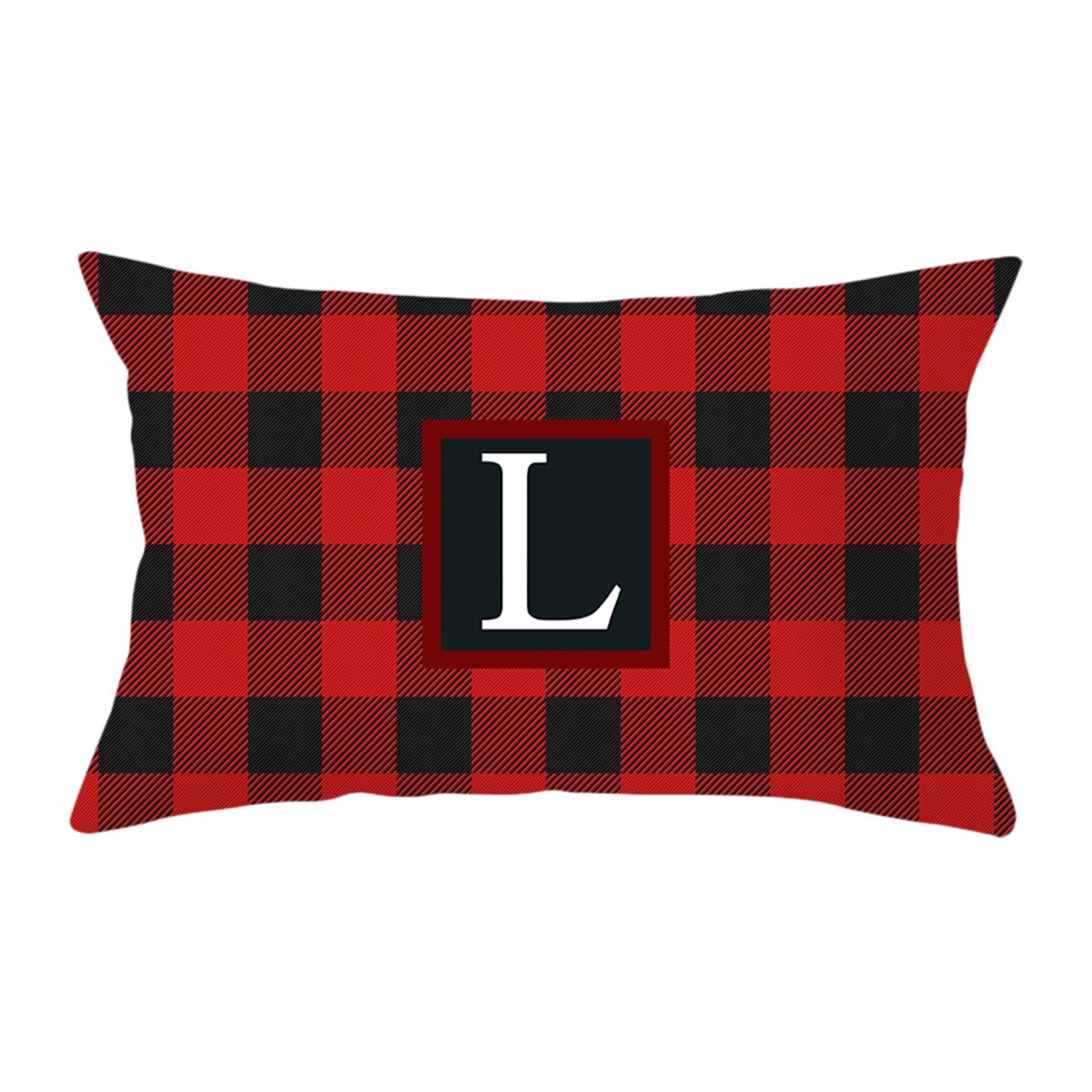 Red Christmas Lumbar Pillow Cover, 12 x 20 inch Farmhouse Scottish ...