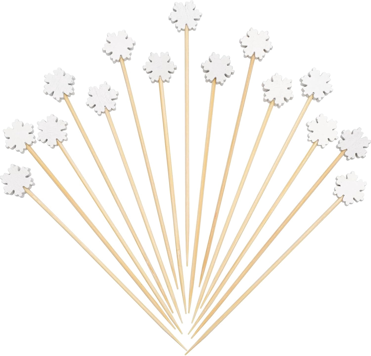 Red Christmas Santa Hat Cocktail Picks, 5 Inch Long Bamboo Fancy ...