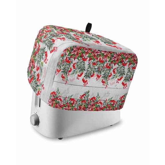 Red Christmas Small Toaster Cover 2 Slice, Kitchen Appliance Covers ...