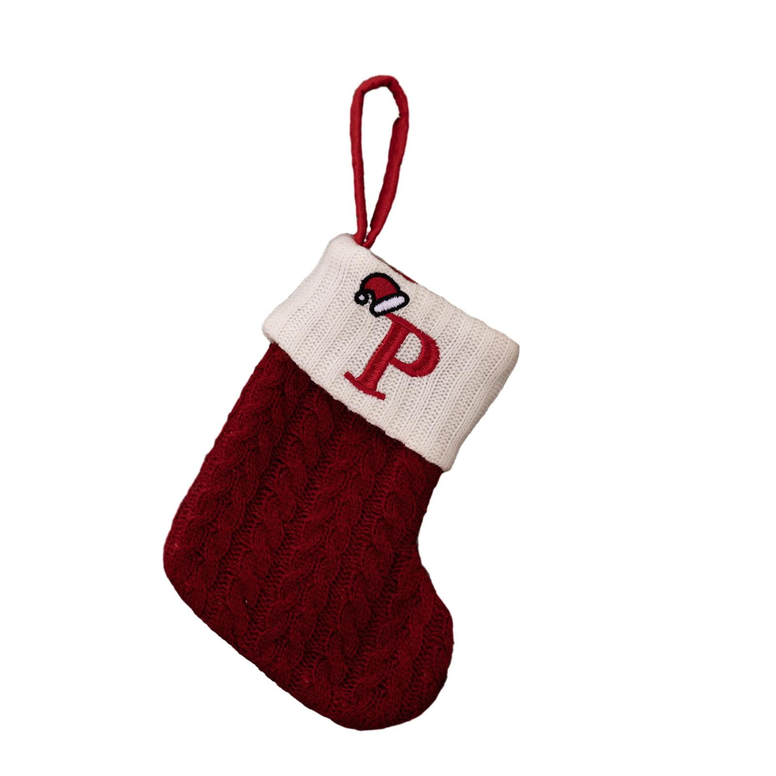 Red Christmas Socks with Snowflake Design for Holiday Decoration ...