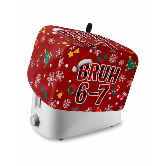 Red Christmas Toaster Cover 2 Slice, Small Kitchen Appliance Covers ...