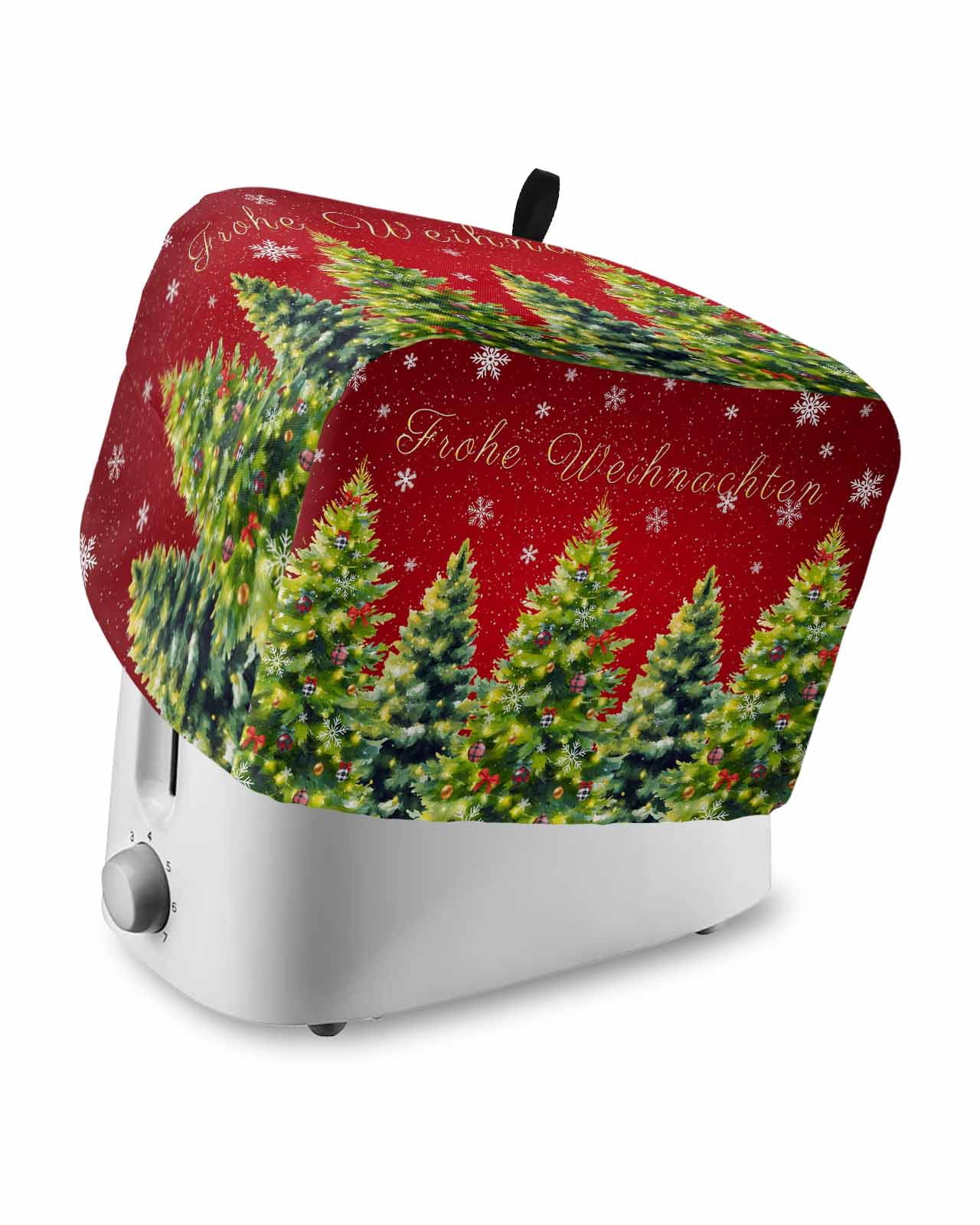 Red Christmas Toaster Cover 2 Slice, Small Kitchen Appliance Covers ...