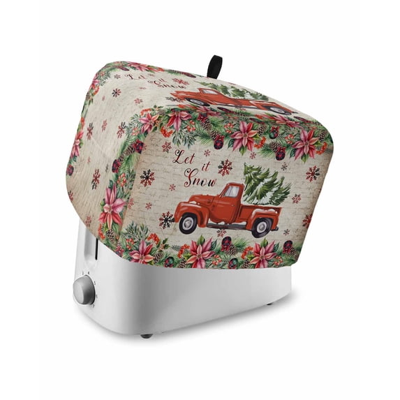 Red Christmas Toaster Cover 2 Slice, Small Kitchen Appliance Covers ...