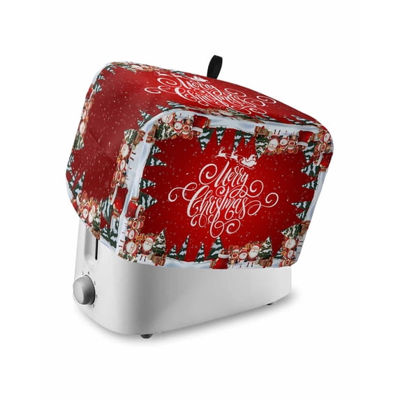 Red Christmas Toaster Cover 2 Slice, Small Kitchen Appliance Covers ...