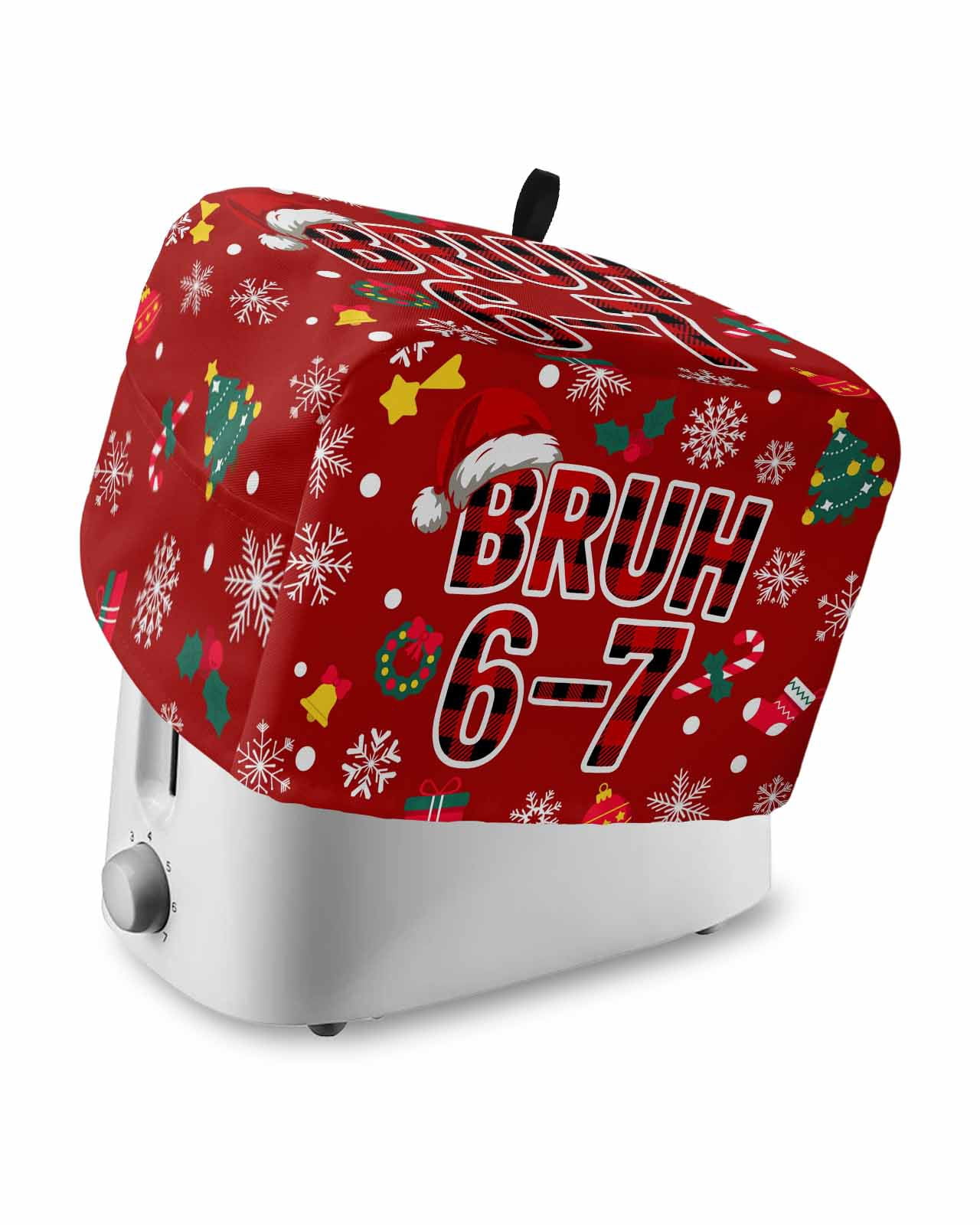 Red Christmas Toaster Cover 4 Slice, Large Kitchen Appliance Covers ...