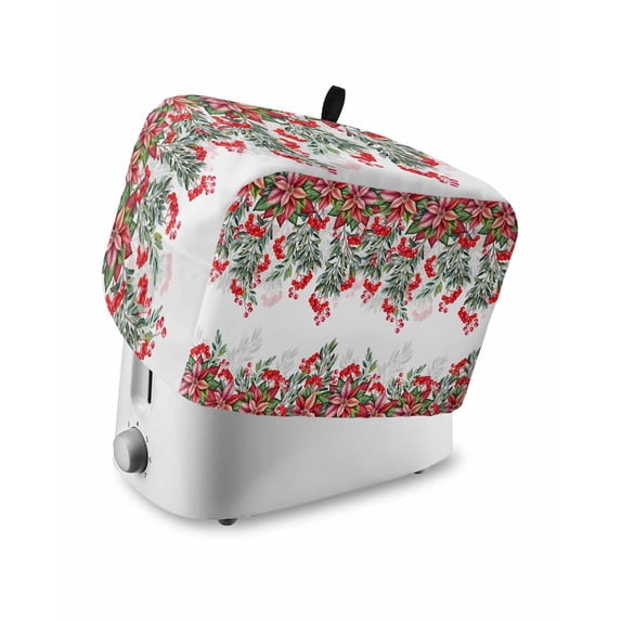 Red Christmas Toaster Cover 4 Slice, Large Kitchen Appliance Covers ...