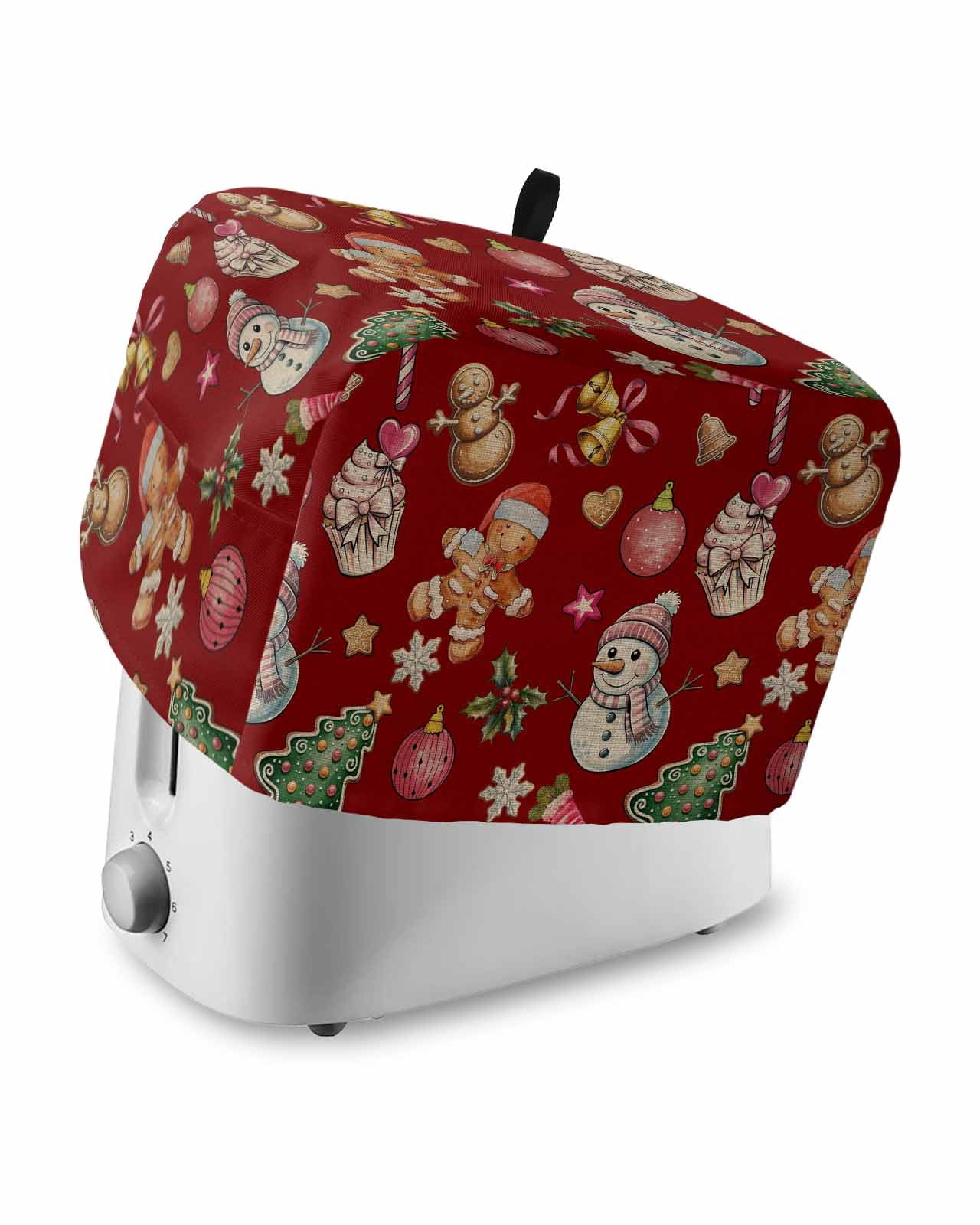 Red Christmas Toaster Cover 4 Slice, Large Kitchen Appliance Covers ...