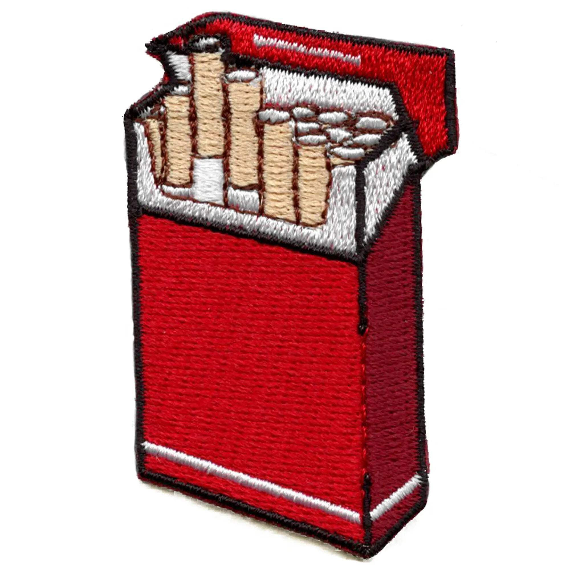 Red Cigarette Box Patch Full Pack Cigs Embroidered Iron On - Walmart.com