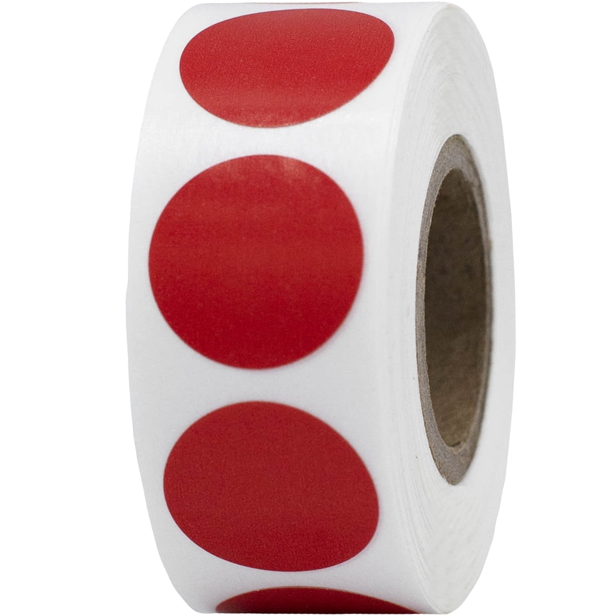 Red Circle Dot Stickers | 0.75" Inch Round | 500 Pack - Walmart.com