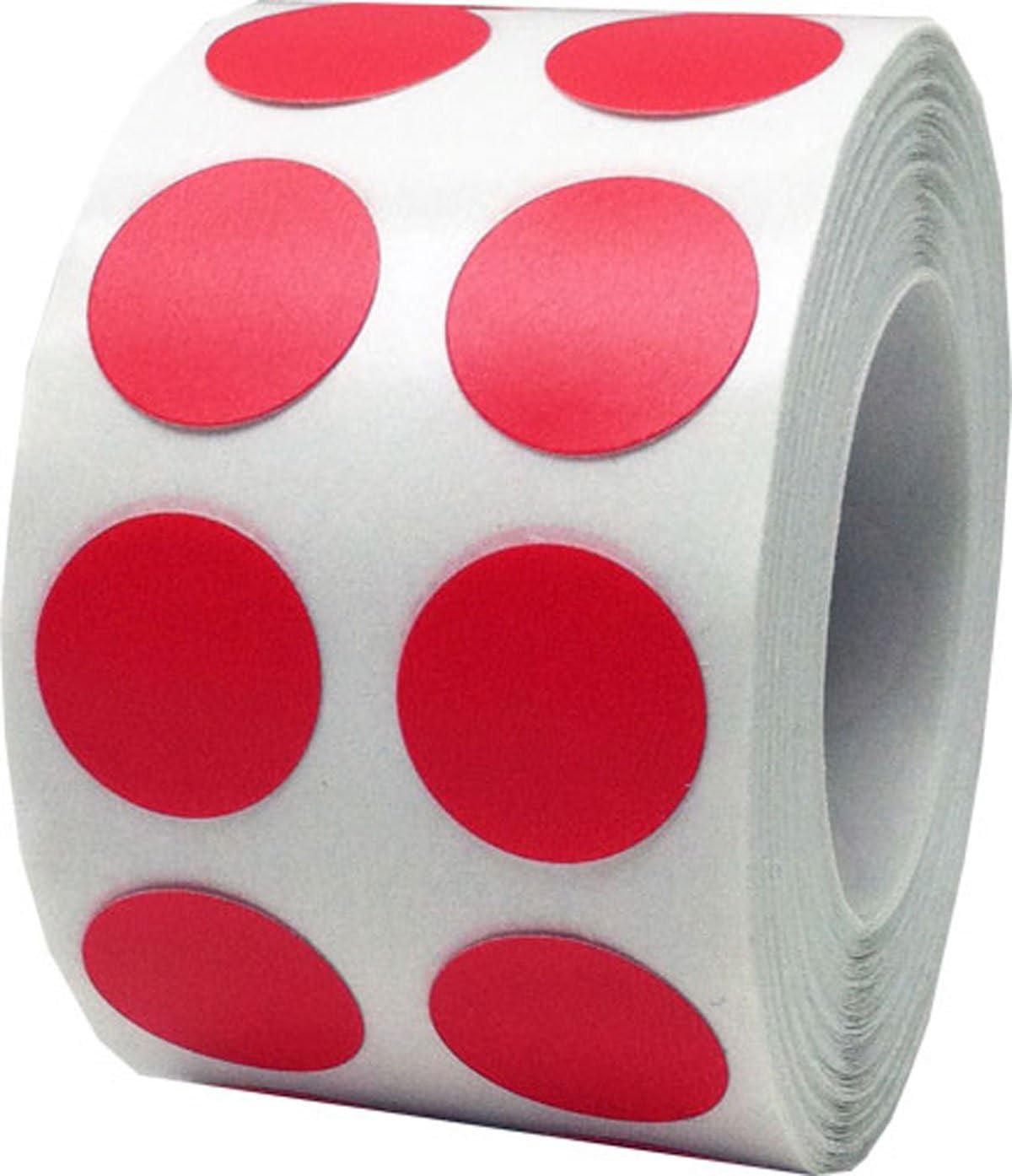 Red Circle Stickers, 13 mm 1/2 Inch Dot Labels 1000 Pack - Walmart.com