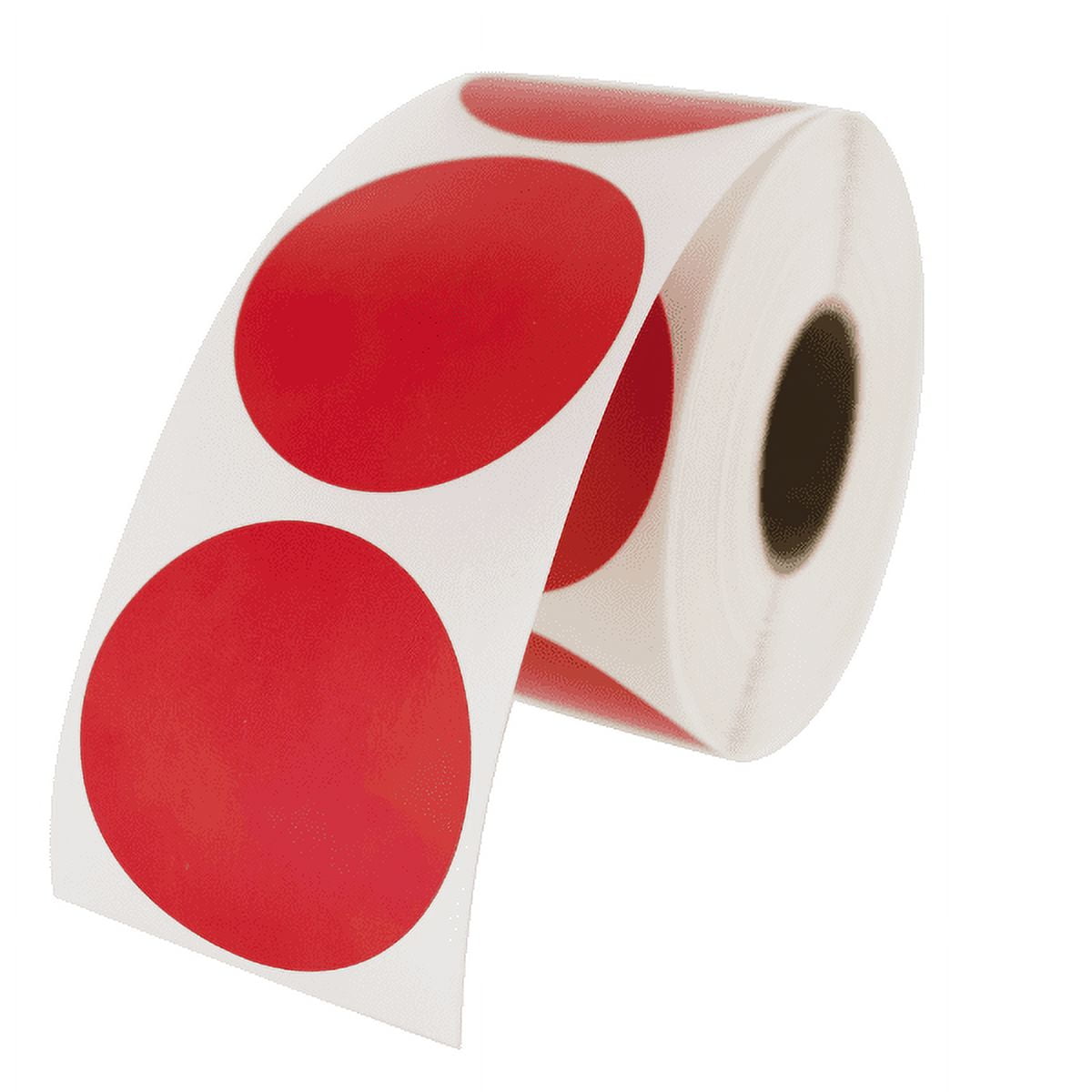 Color Coded Red Round Dot Coding Stickers and Labels - 1.5", Permanent ...