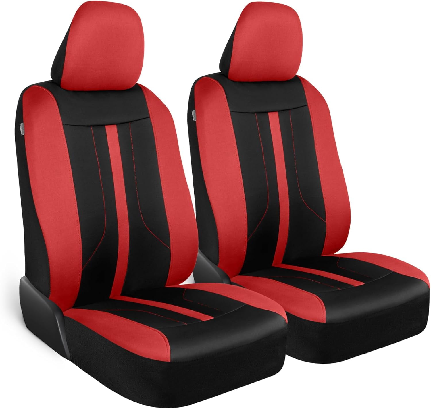 Red Cloth Seat Covers for Front Seats - Automotive Bucket Seat Covers ...