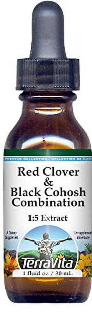 Red Clover & Black Cohosh Combination Glycerite Liquid Extract (1:5 ...