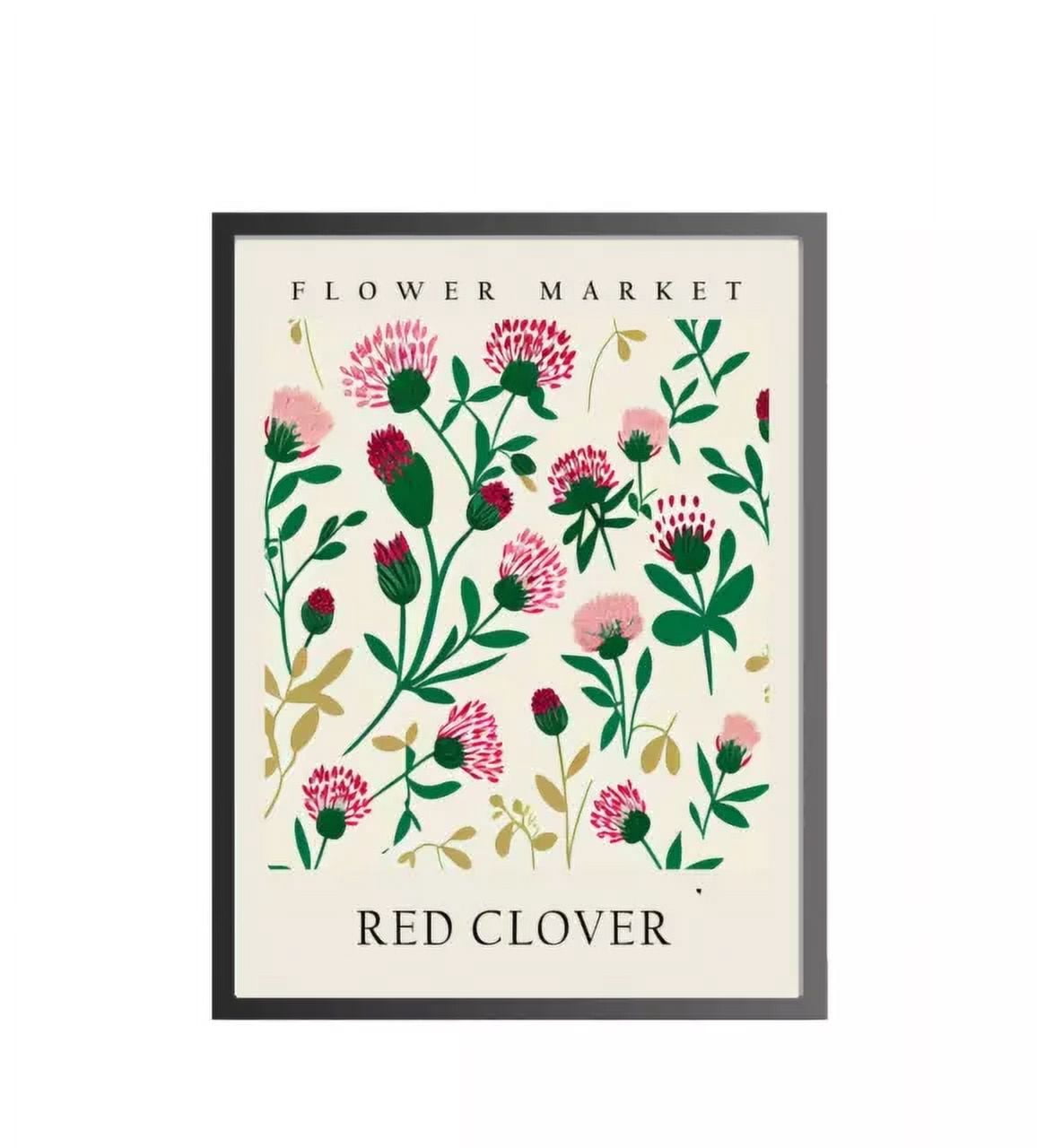 Red Clover Flower Photo Art Print Poster Wall Art Painting NO FRAMED ...