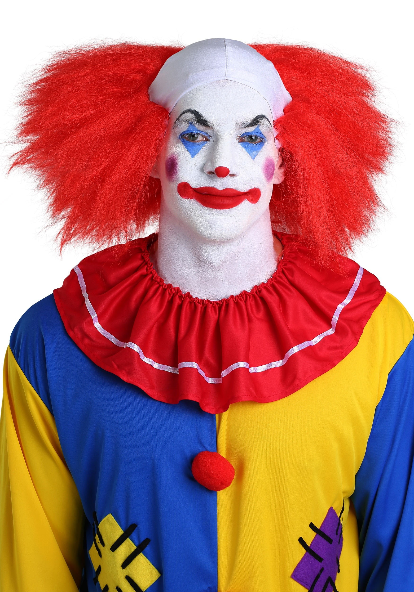 FUN Costumes Red Clown Wig With Bald Spot, Synthetic Hair, One Size ...